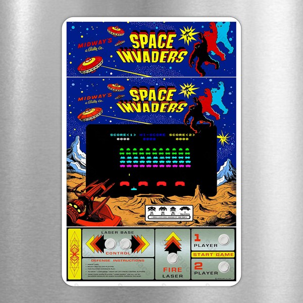 Space Invaders Marquee - Etsy