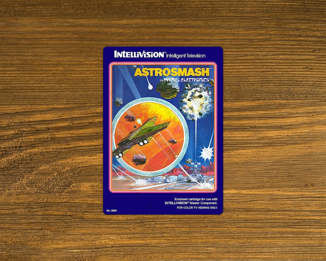 Astrosmash Intellivision Box Cover Video Game Fridge Magnet 2.5"x3.5 ...