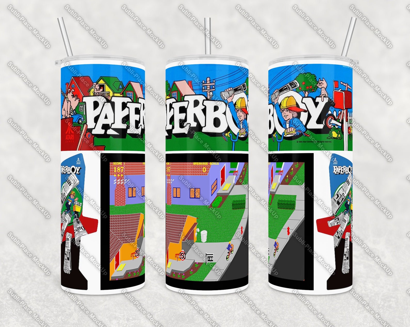 Paperboy arcade game art - girlssere