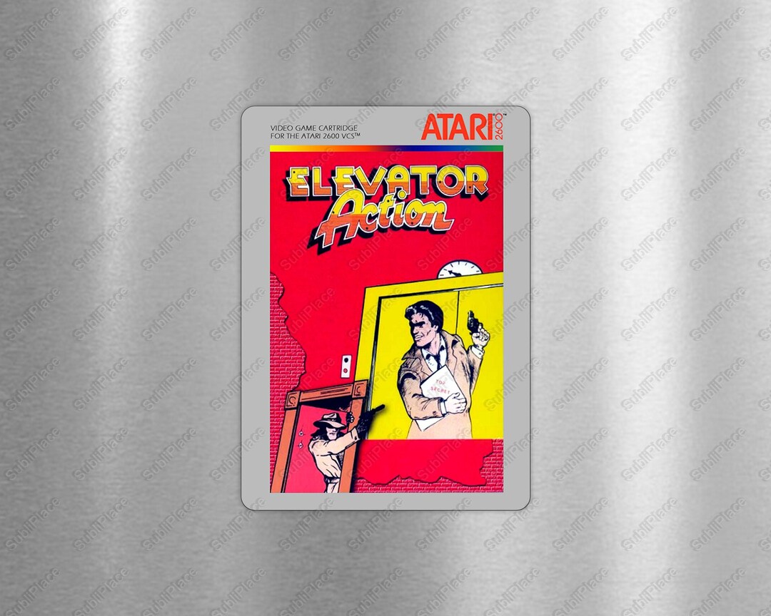 Elevator Action Atari 2600 Box Cover Video Game Fridge Magnet - Etsy