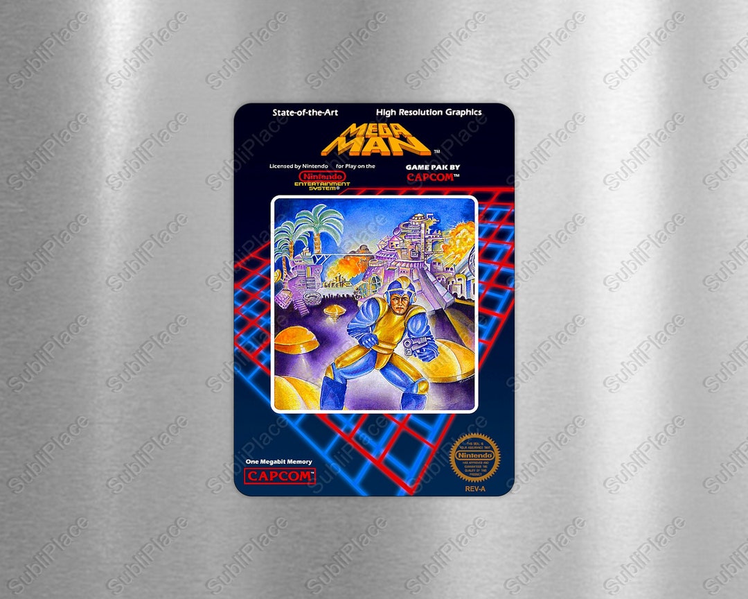 Mega Man NES Box Cover Video Game Fridge Magnet - Etsy