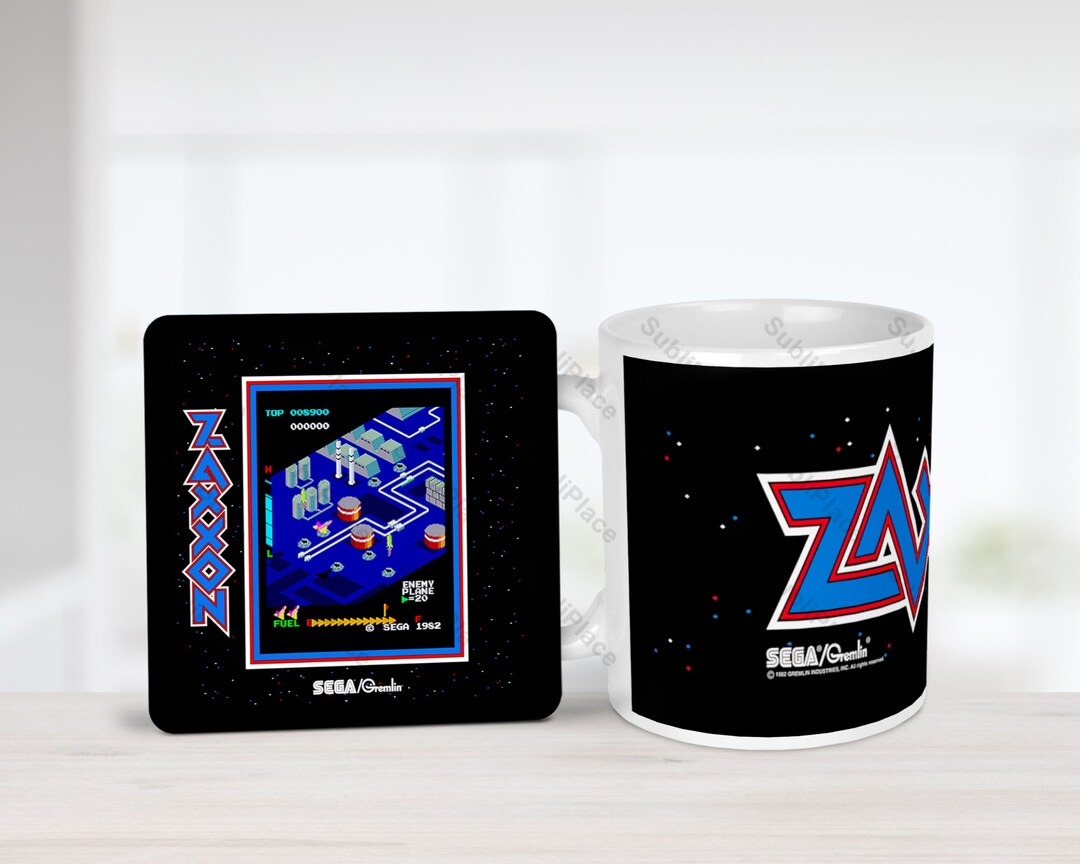 Zaxxon Arcade Game Marquee 11 Oz Coffee Mug & Matching Arcade - Etsy UK