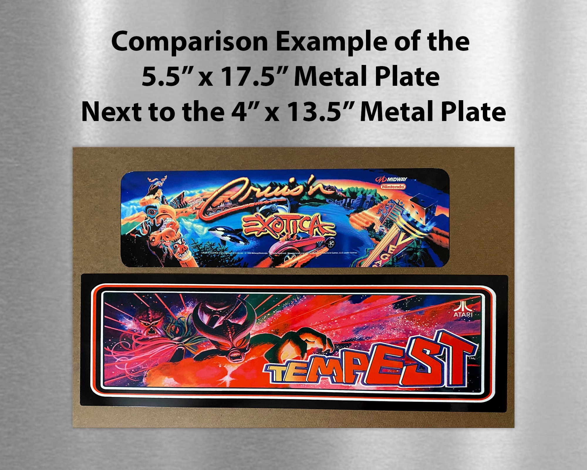 Gate of Doom Arcade Game Marquee Image on a 4"x13.5" Metal Plate - High ...