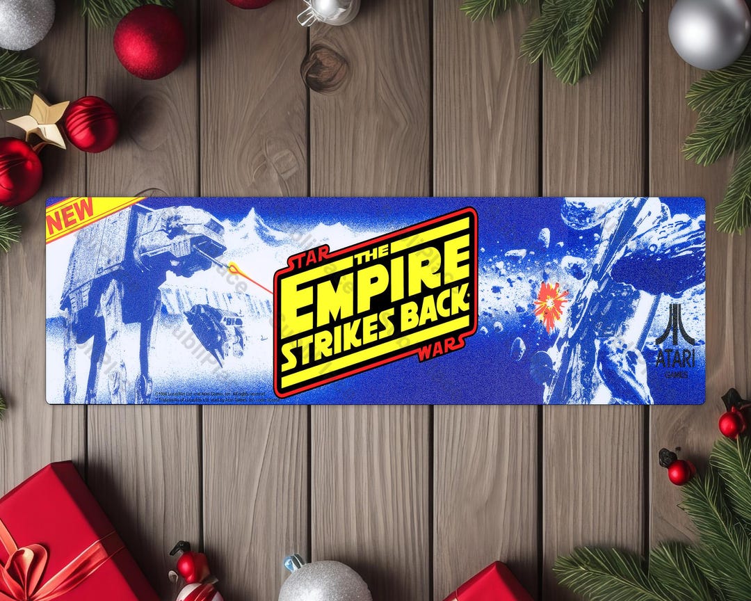 The Empire Strikes Back Arcade Game Marquee 5.5x17.5 Custom Metal Plate ...