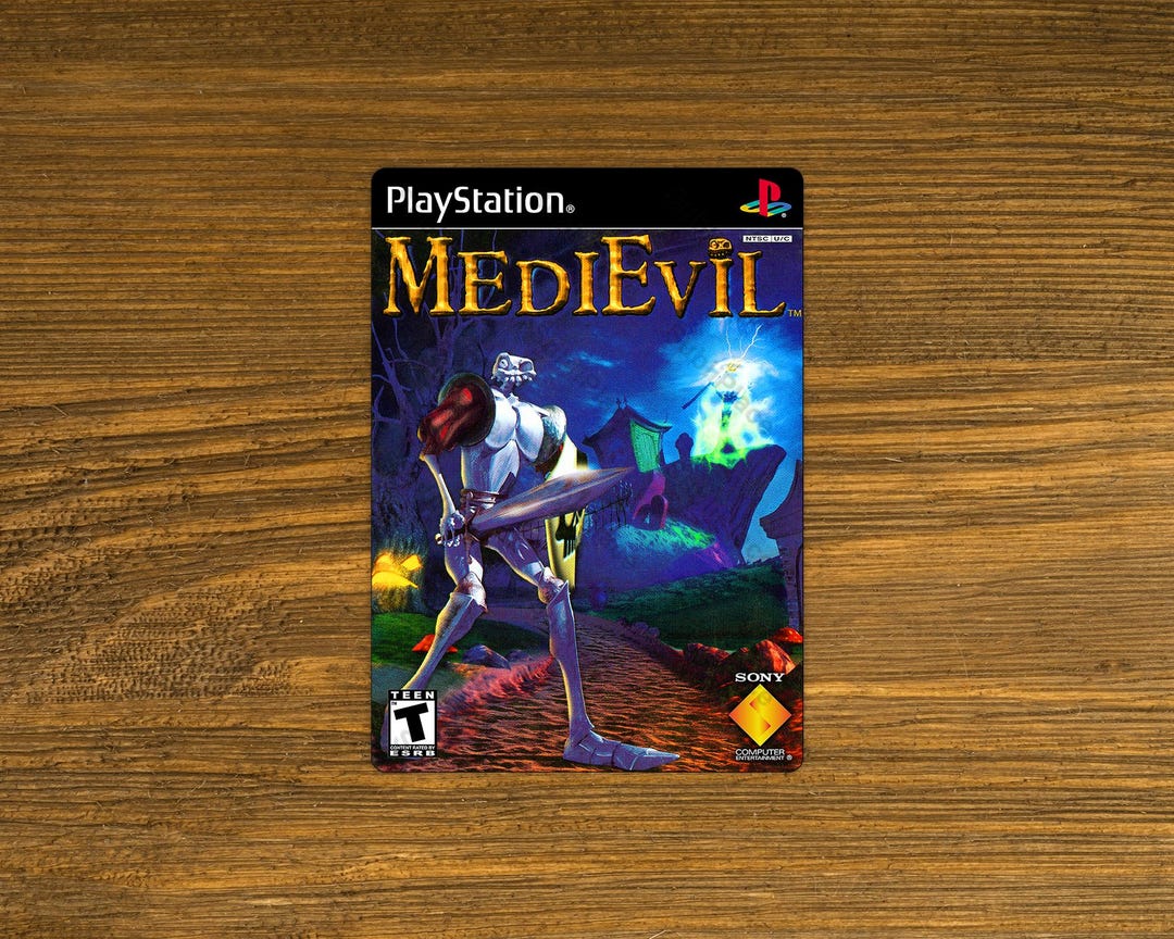 Medievil PS1 Box Cover Video Game Image on a Fridge Magnet 2.5"x3.5 ...