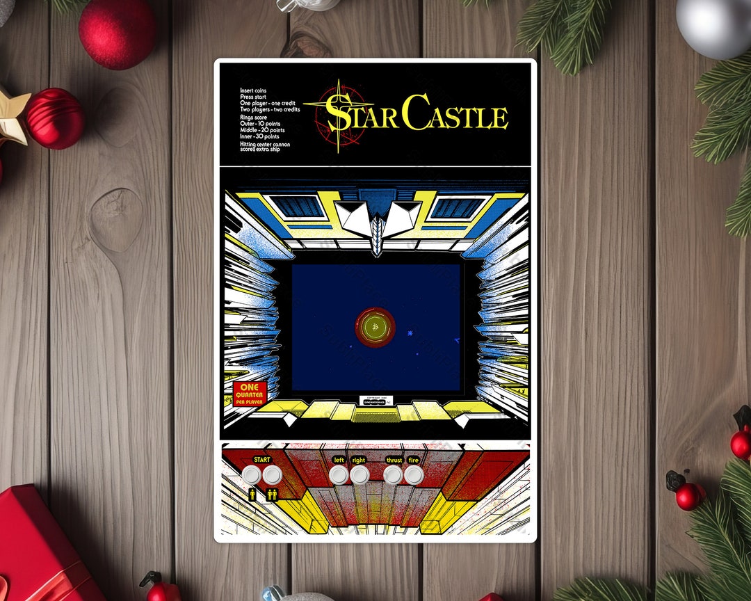 Star Castle Arcade Game Marquee, Bezel, Screenshot & Control Panel ...