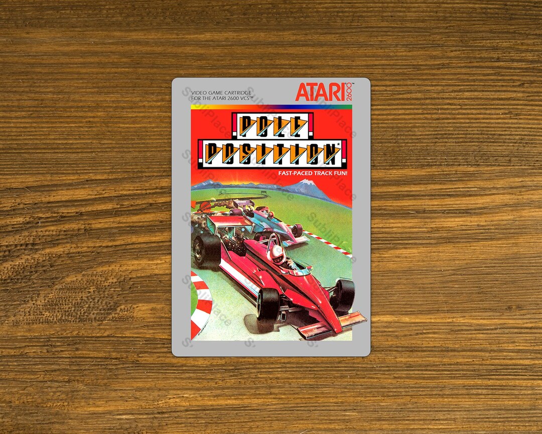 Pole Position Atari 2600 Box Cover Video Game Image on a Fridge Magnet ...