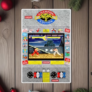 Street Fighter 2 Champion Edition Arcade Game Marquee, Bezel ...