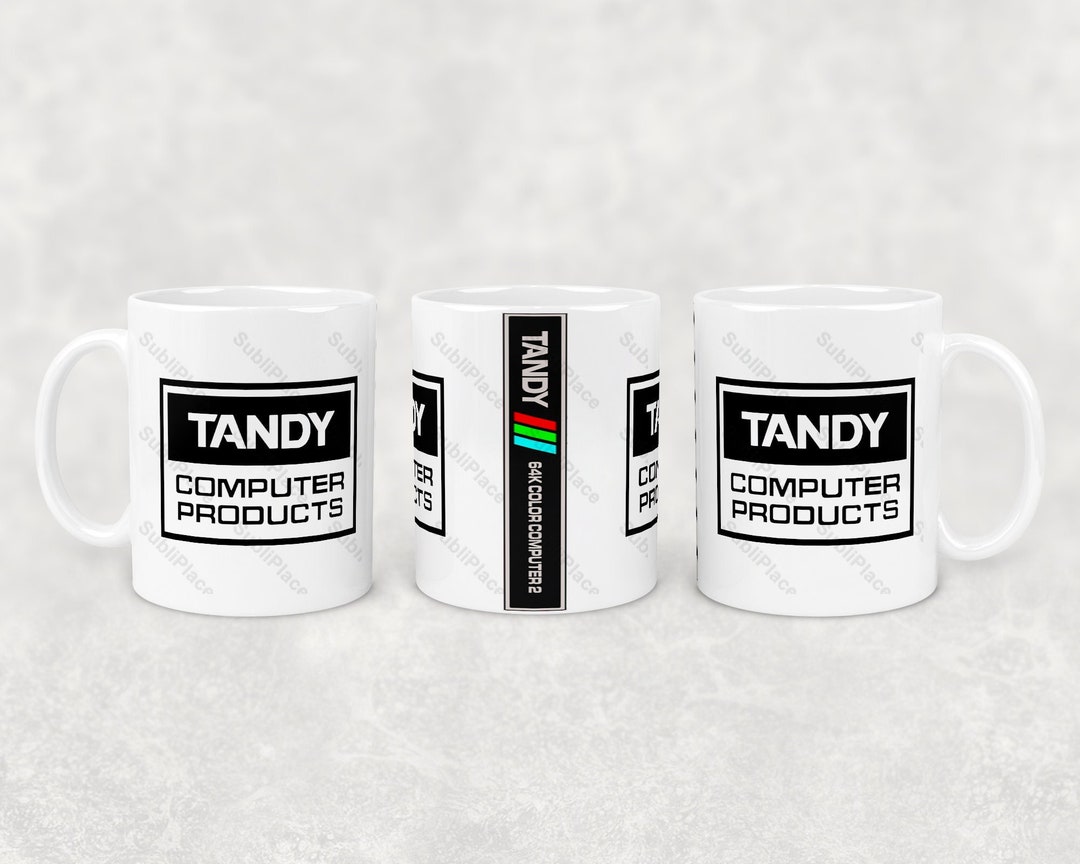 Tandy 64K Color Computer 2 Computer System Logo on an 11 Oz Coffee Mug ...