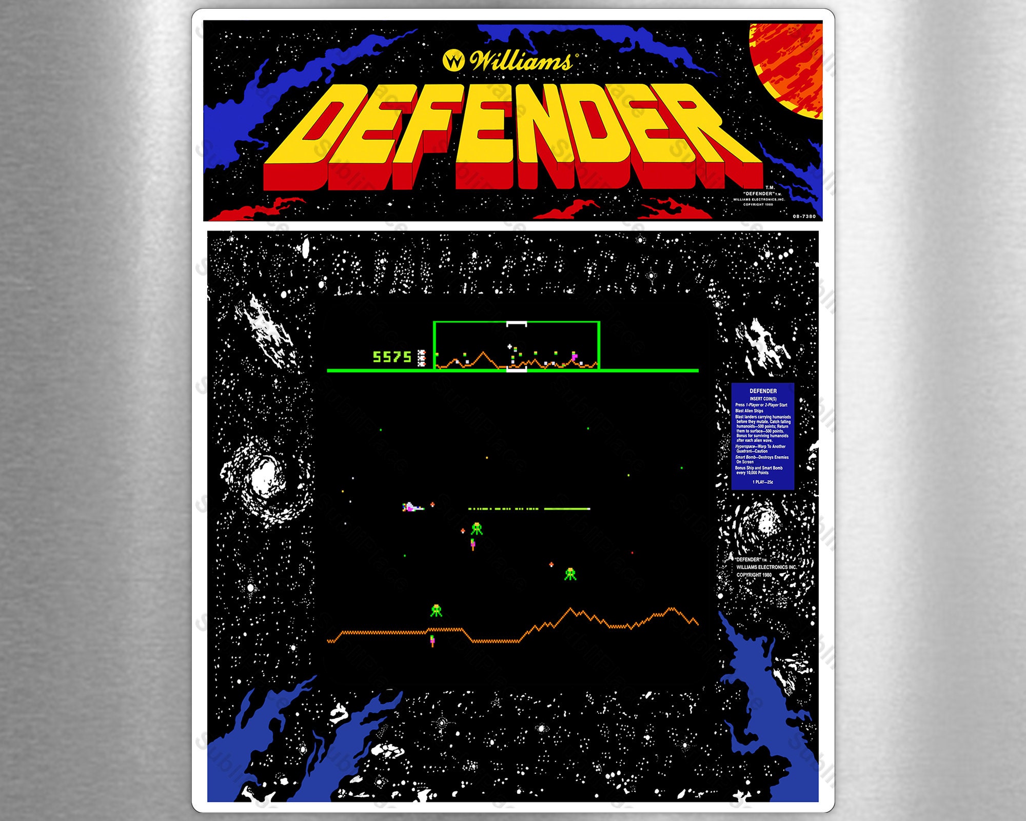 Defender Arcade Game Graphics