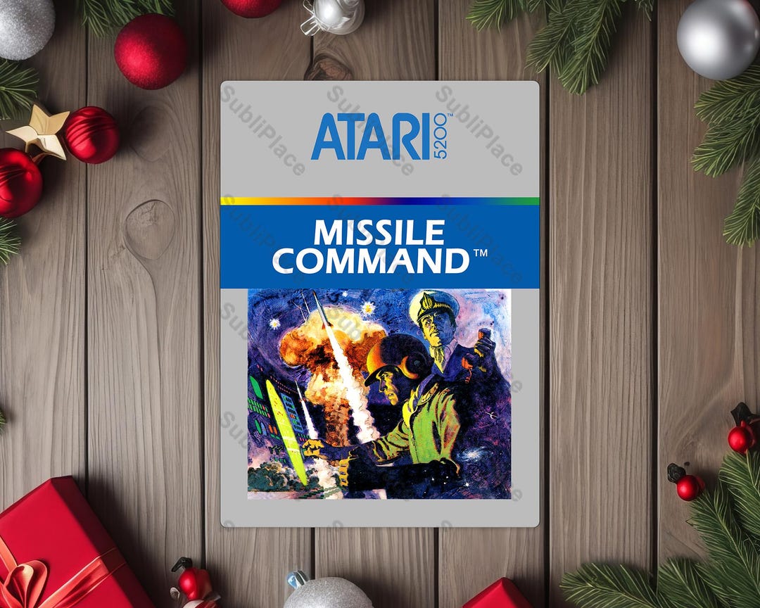 Atari 5200 - Missile Command Box Cover Video Game Image on a 5"x7 ...