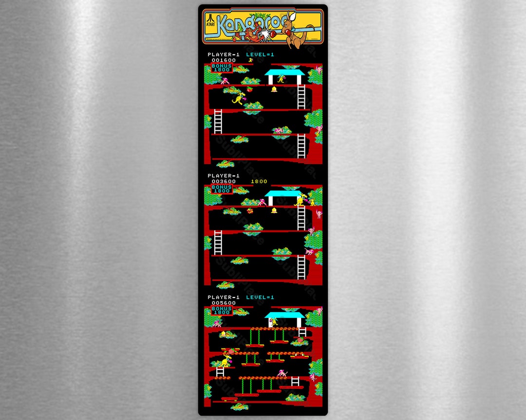 Kangaroo Arcade Game Marquee With 3 Screenshots on - Etsy