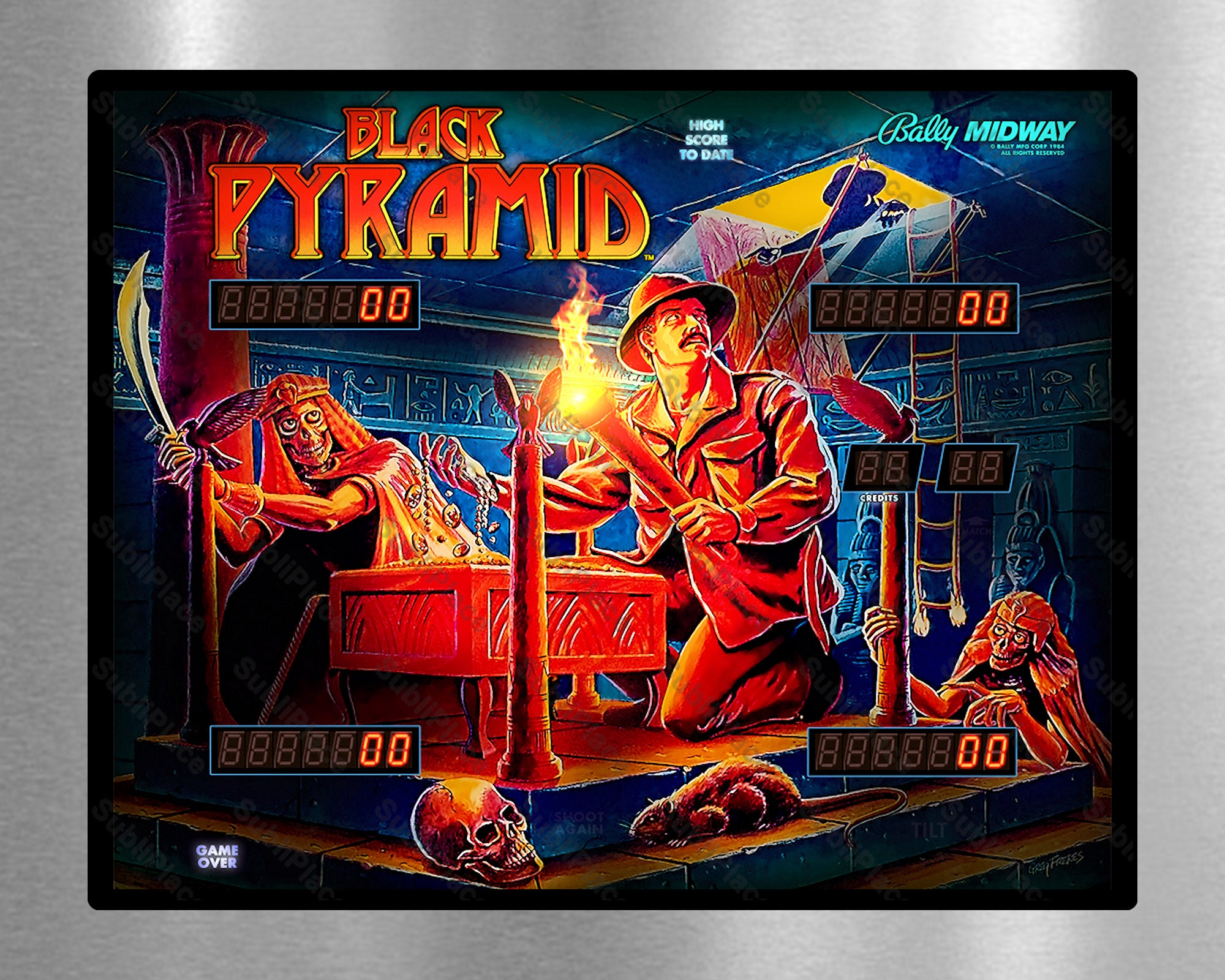 Black Hole Pinball Backglass