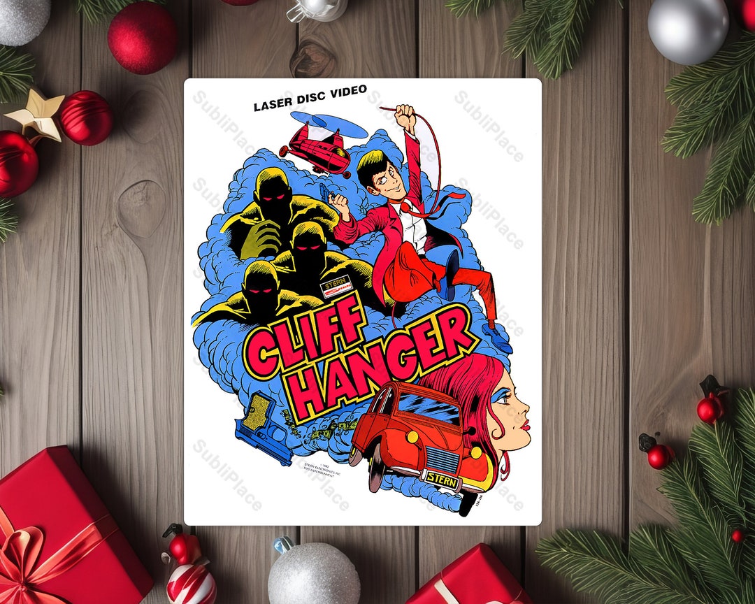 Cliff Hanger Arcade Game Flyer Promo Art Image on a 8x10 Metal Plate ...