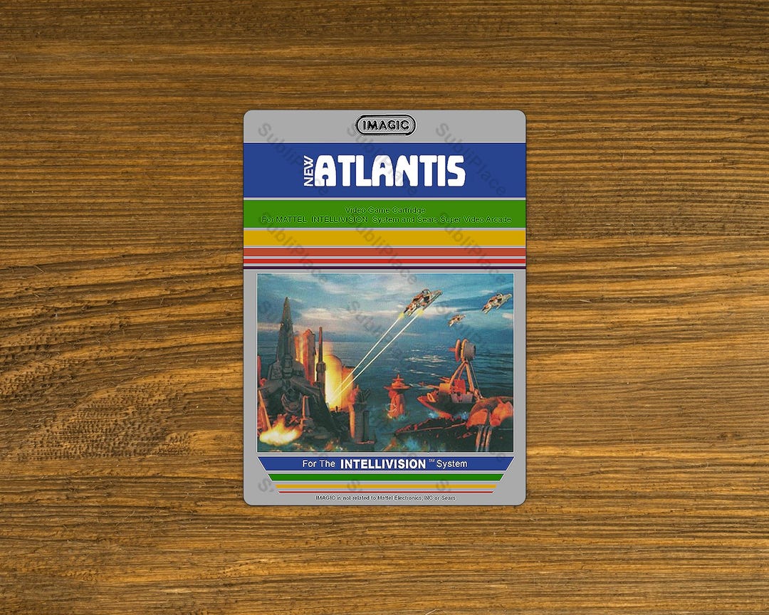 Atlantis Intellivision Box Cover Video Game Fridge Magnet 2.5"x3.5 ...