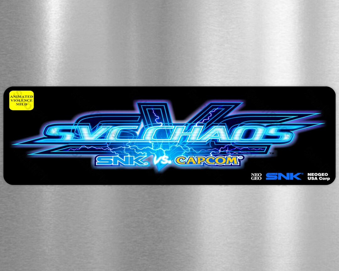 SVC Chaos SNK Vs Capcom Arcade Game Marquee 4x13.5 - Etsy