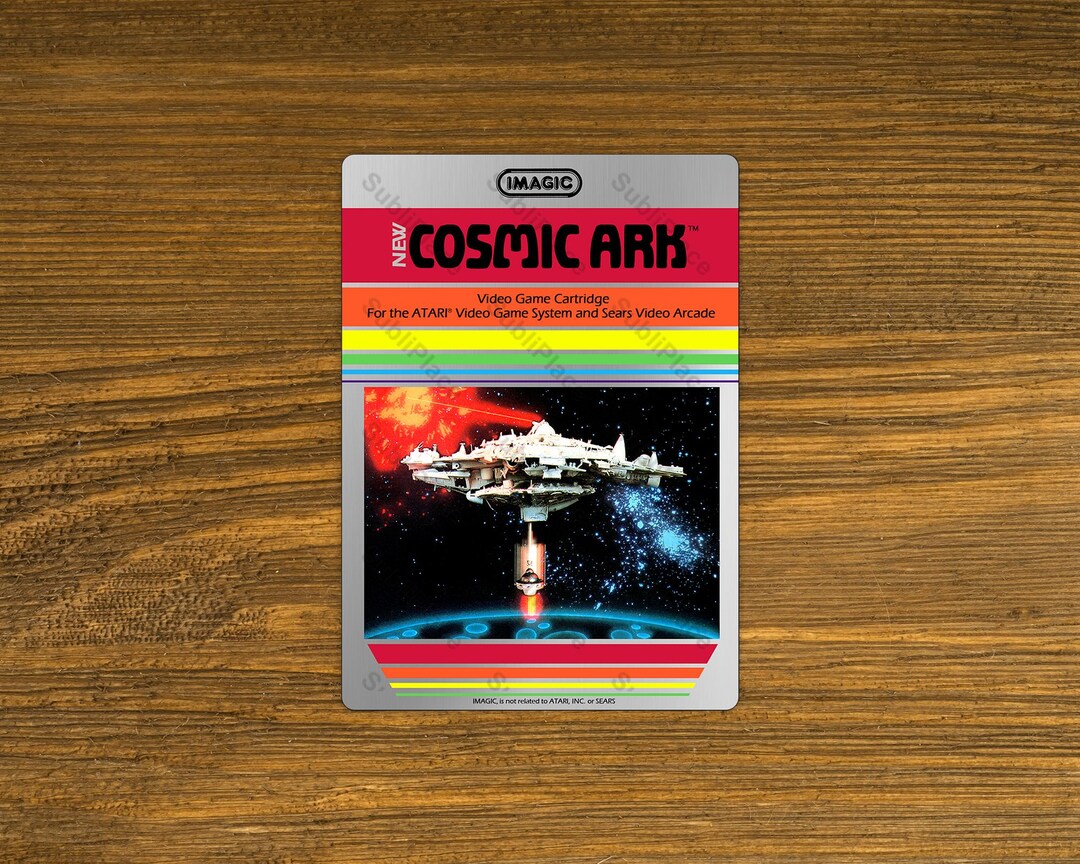 Cosmic Ark Atari 2600 Box Cover Video Game Image on a Fridge Magnet 2.5 ...