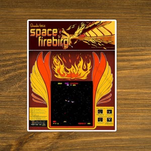 Space Firebird Arcade Game Marquee, Bezel & Screenshot Image on a 8"x10 ...