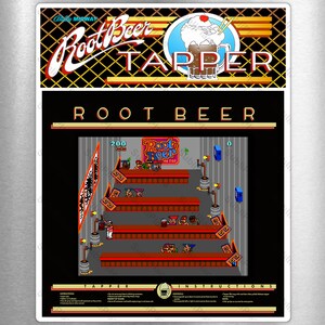 Root Beer Tapper Arcade Game Marquee Bezel & Screenshot - Etsy