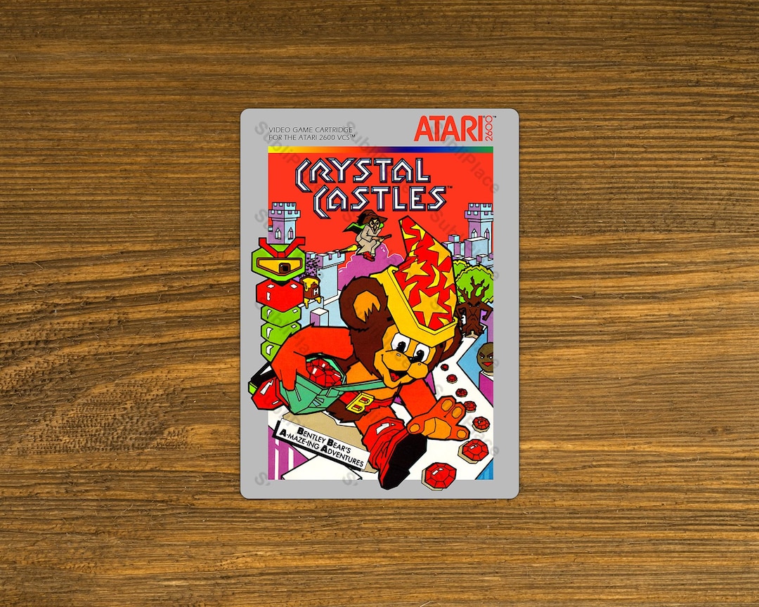 Crystal Castles Atari 2600 Box Cover Video Game Image on a Fridge ...