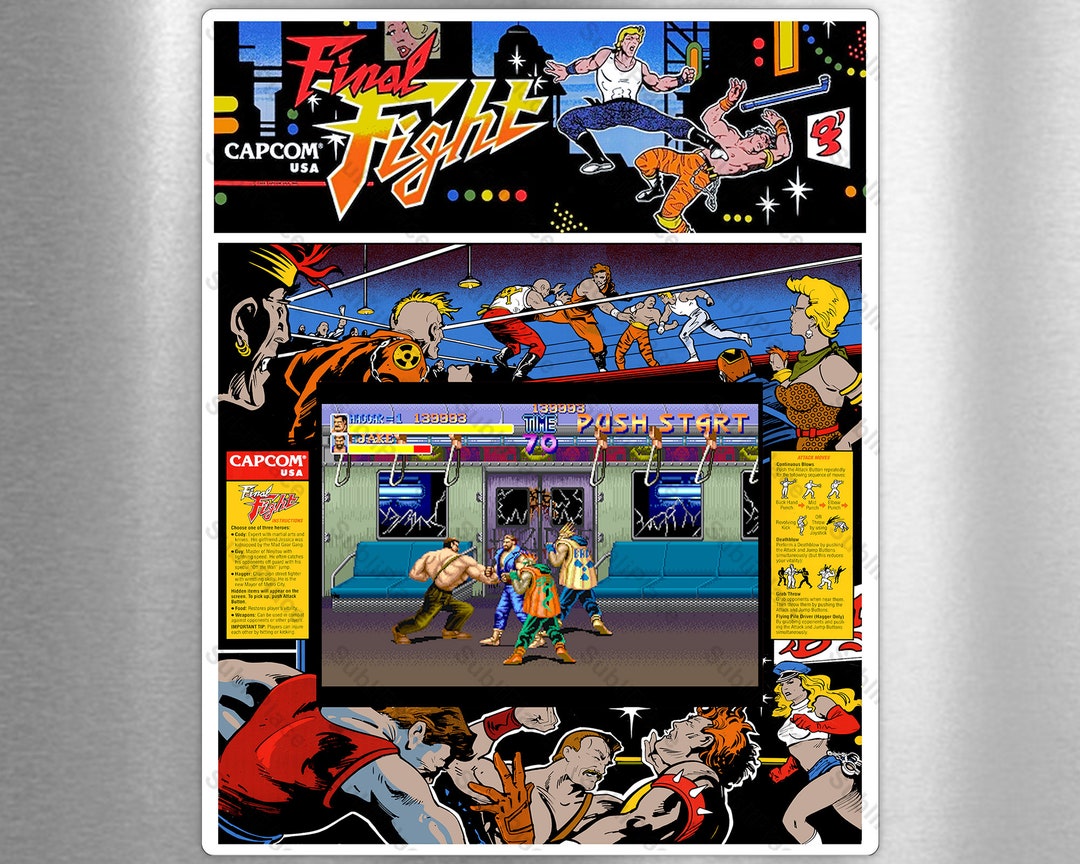 Final Fight Arcade Game Marquee Bezel & Screenshot - Etsy