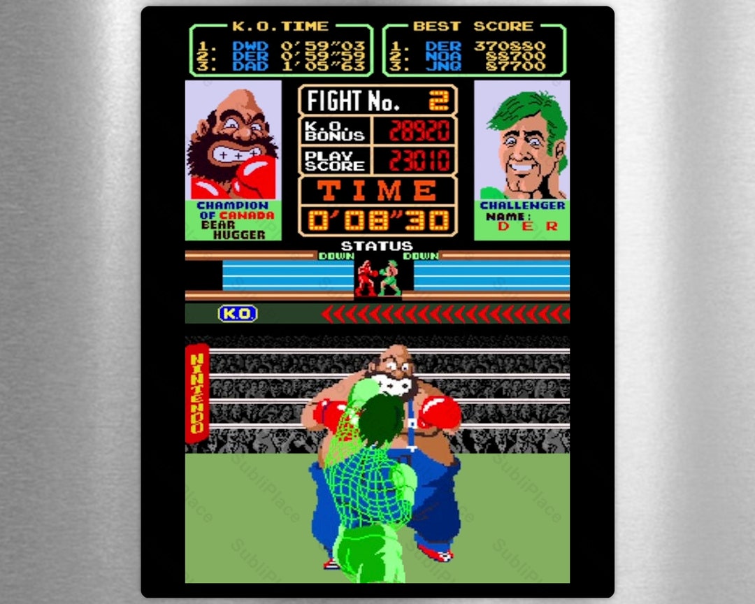 Punch-out Arcade Game Fight No. 2 Screenshot 8x10 Metal Plate High ...