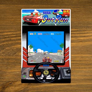 Out Run Arcade Game Marquee, Bezel, Screenshot & Control Panel Image on ...
