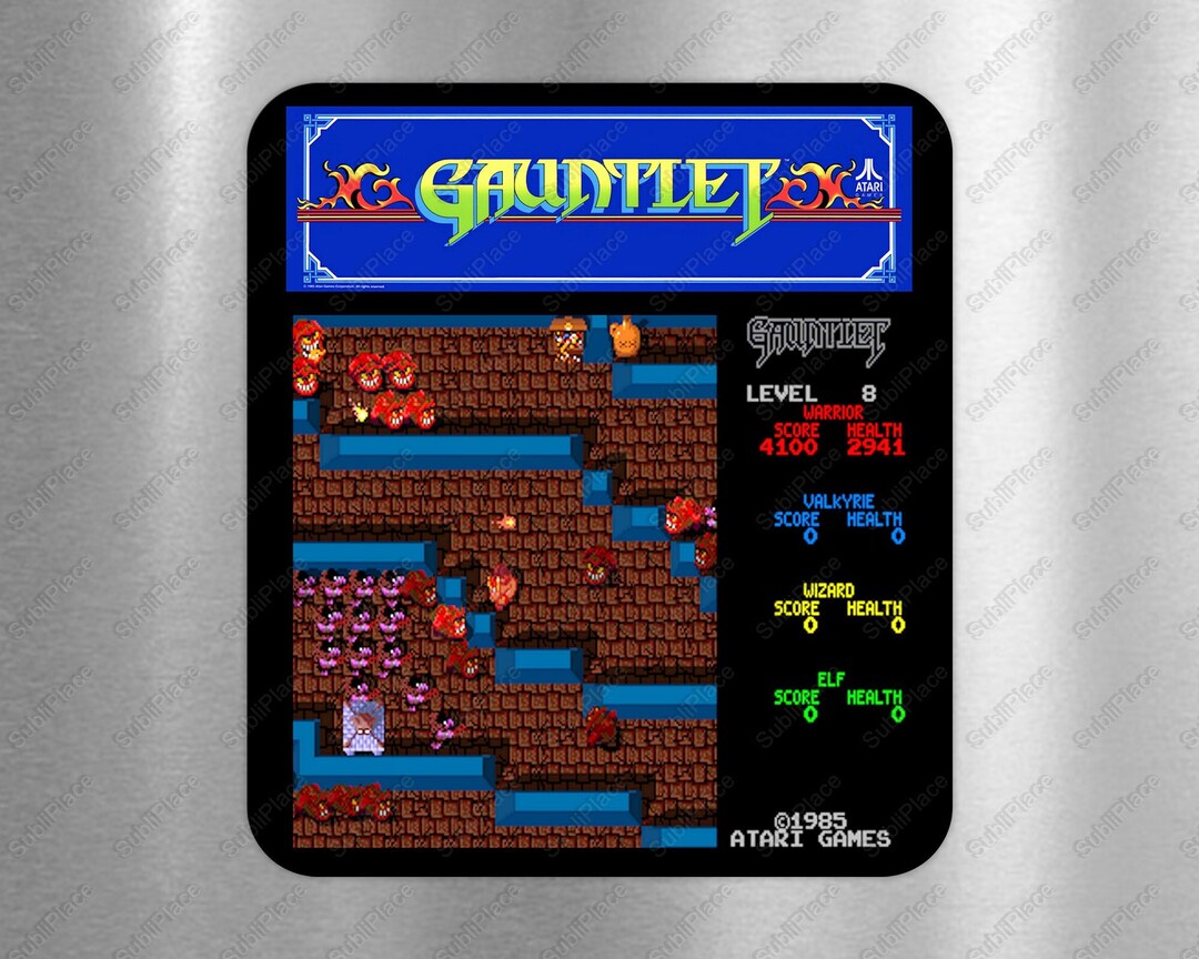Gauntlet Arcade Game Large Fridge Magnet 4x4.5 - Etsy