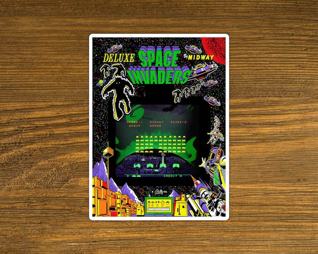Deluxe Space Invaders Arcade Game Fridge Magnet 3"x4" Metal Plate ...