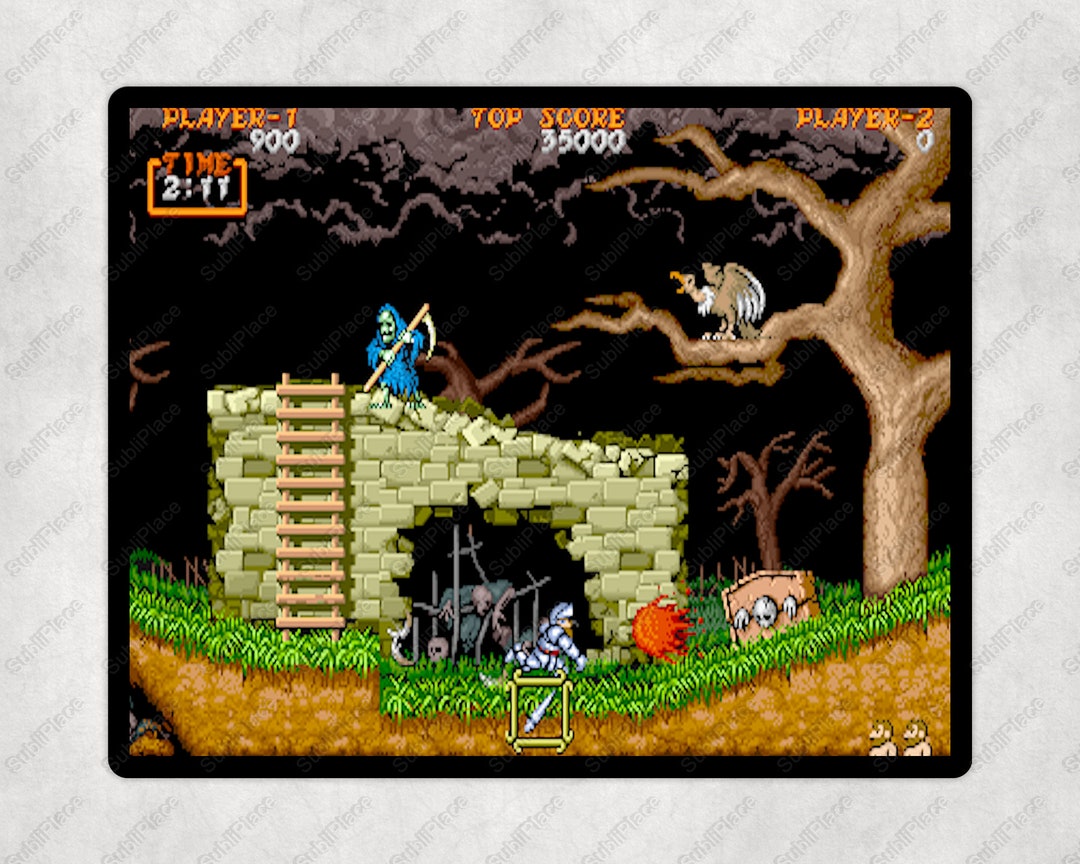 Ghouls'n Ghosts Arcade Game 900 Screenshot - Etsy
