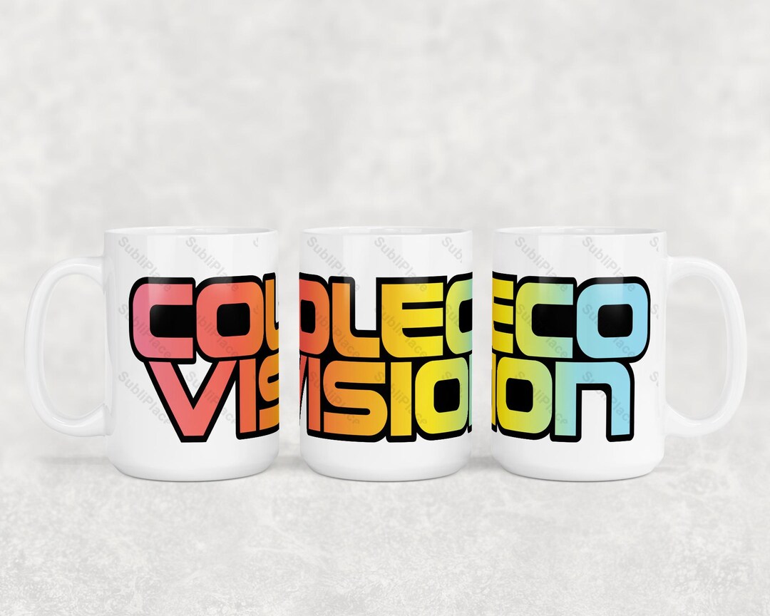 Coleco Vision Video Game System Logo Design Image on a 15 Oz Coffee Mug ...