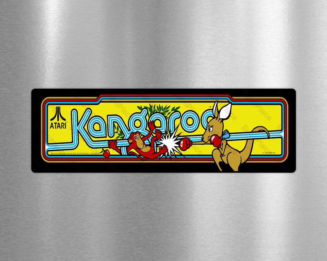 Kangaroo Arcade Game Marquee Fridge Magnet - Etsy