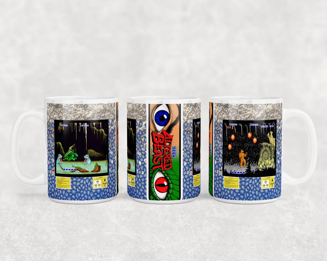 Altered Beast Arcade Game 15 Oz Coffee Mug - Has Bezel With Screenshot ...