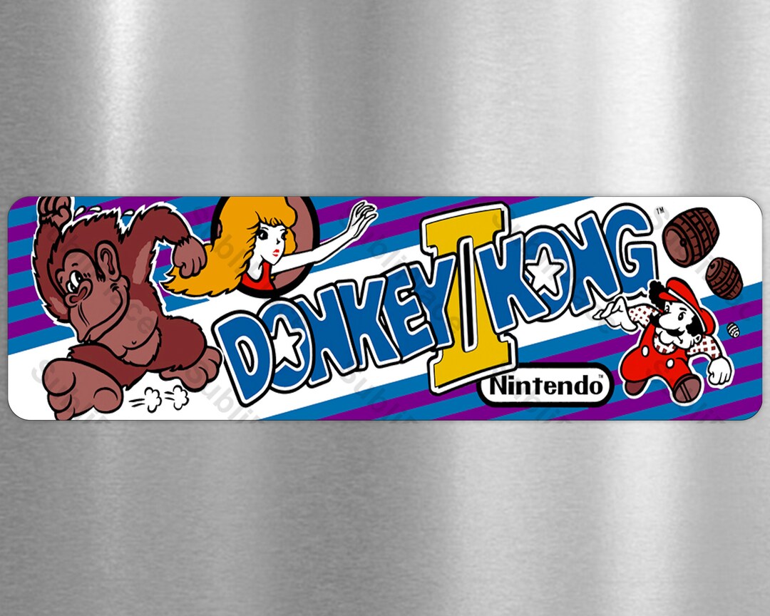 Donkey Kong II Arcade Game Marquee 4x13.5 Metal - Etsy