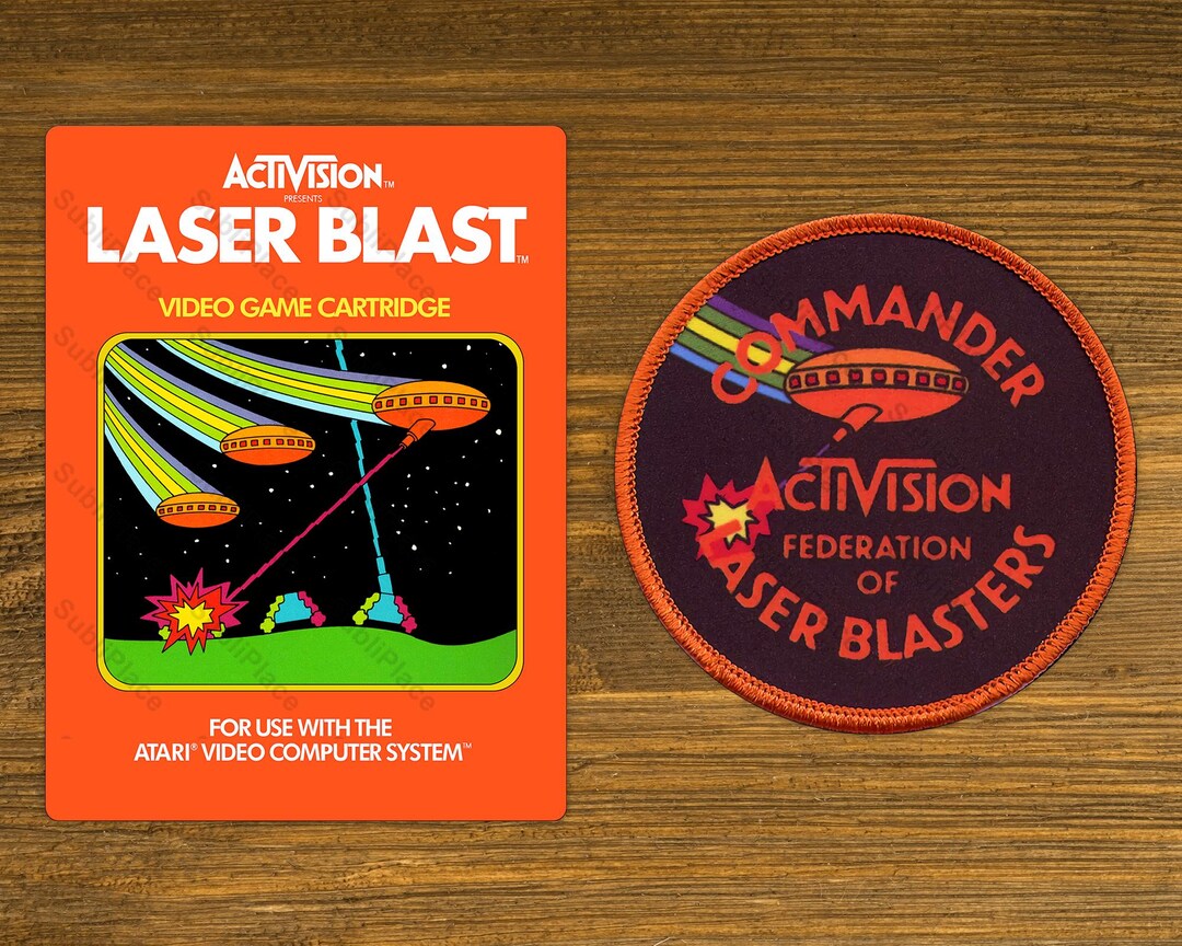Atari 2600 Laser Blaster Box Cover & Activision Laser Blasters Replica ...