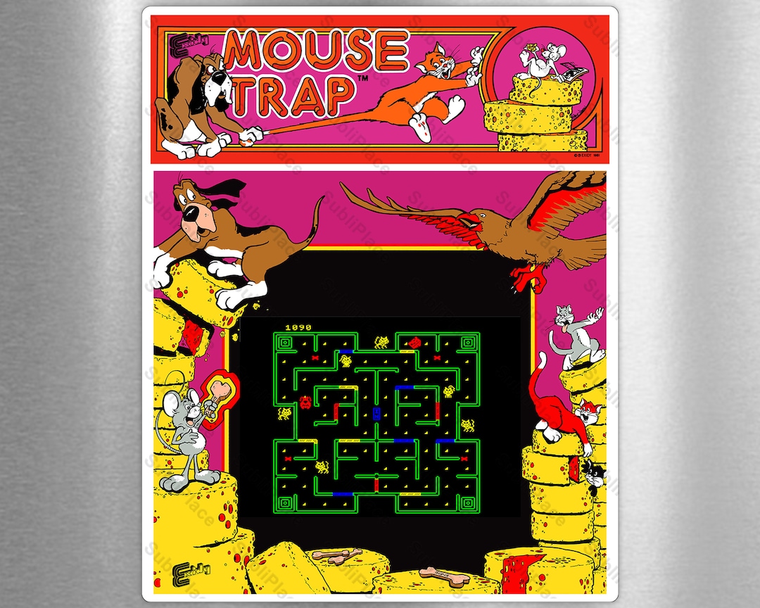 Mouse Trap Arcade Game Marquee Bezel & Screenshot - Etsy