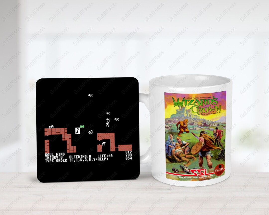 Commodore 64 Wizard's Crown Computer Video Game 11 Oz Coffee Mug ...