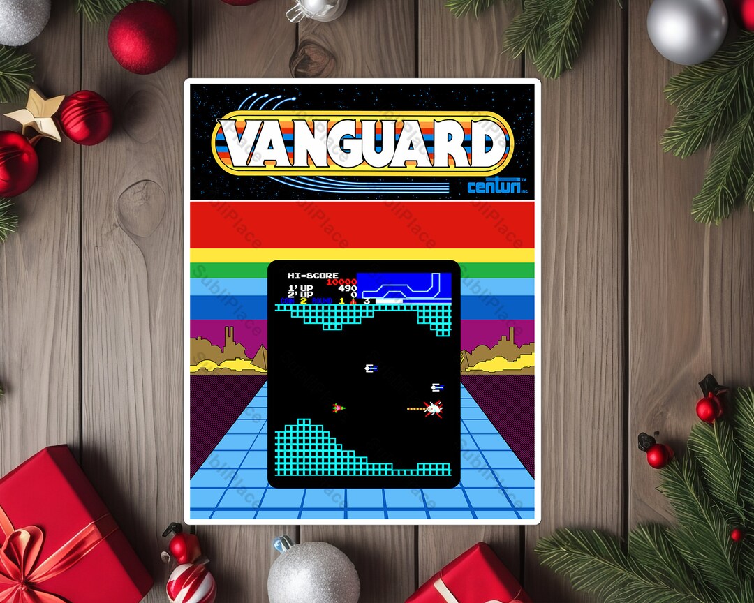 Vanguard Arcade Game Marquee, Bezel & Screenshot 8"x10" Metal Plate ...