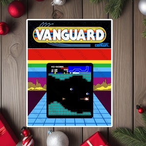Vanguard Arcade Game Marquee, Bezel & Screenshot 8"x10" Metal Plate ...