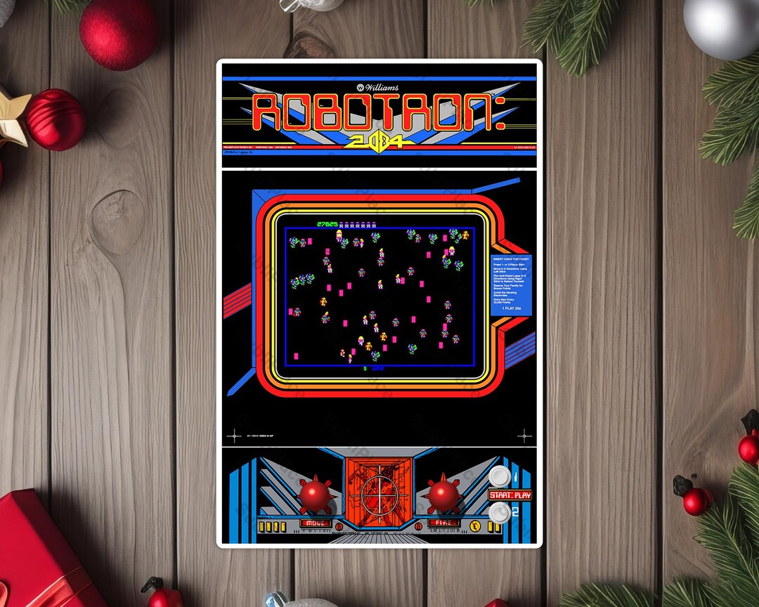 Robotron 2084 Arcade Game Marquee, Bezel, Screenshot & Control Panel ...