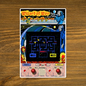 Wizard of Wor Arcade Game Marquee, Bezel, Screenshot & Control Panel ...