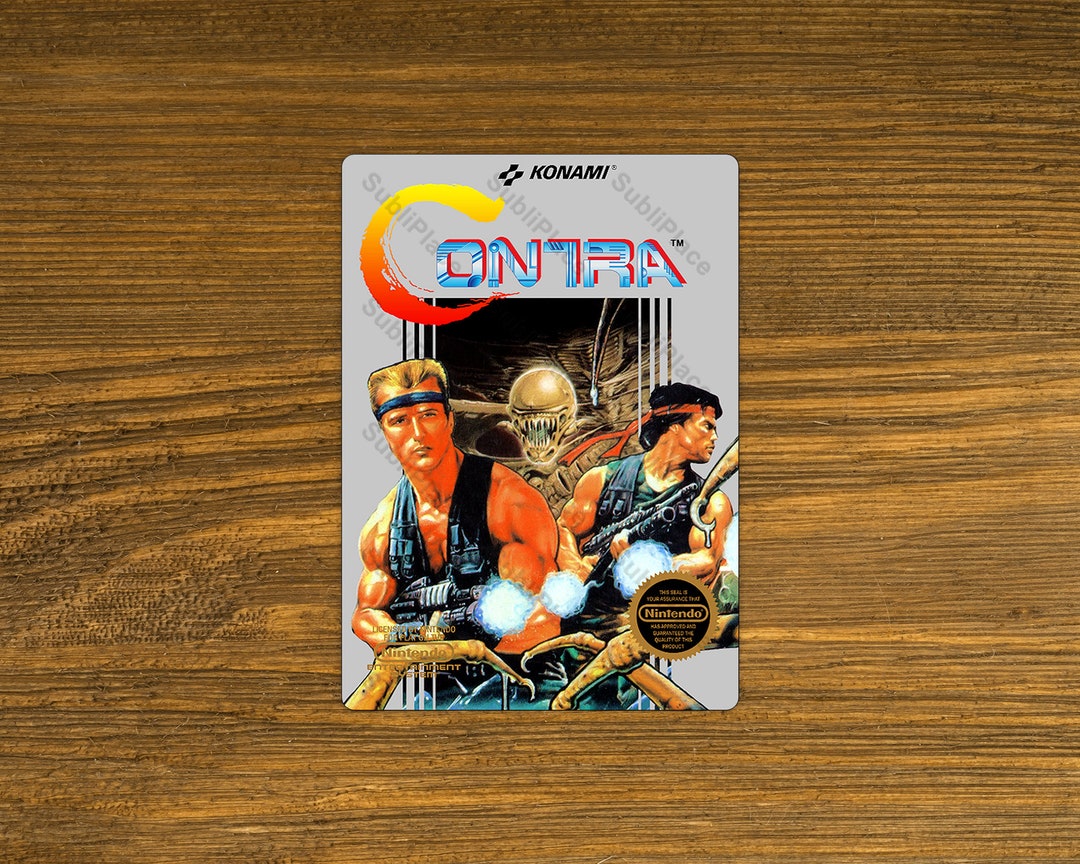 Contra NES Box Cover Video Game Fridge Magnet 2.5"x3.5" Metal Plate ...