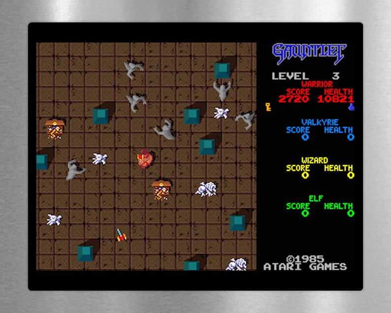 Gauntlet Arcade Game 2720 Screenshot 8x10 Metal - Etsy
