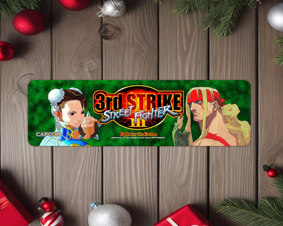 Street Fighter 3 Third Strike Arcade Game Marquee 4x13.5 Metal Plate ...
