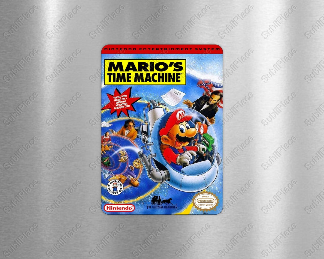Mario's Time Machine NES Box Cover Video Game Fridge - Etsy