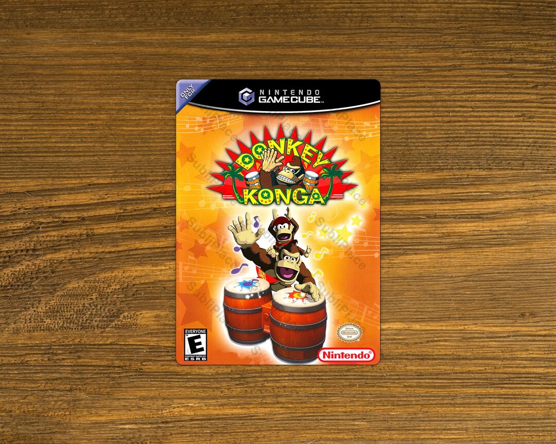 Donkey Konga Nintendo Gamecube Box Cover Video Game Fridge Magnet 2.5 ...