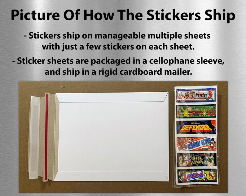 Set of 18 Different Street Fighter Arcade Game Marquee Stickers - Each ...