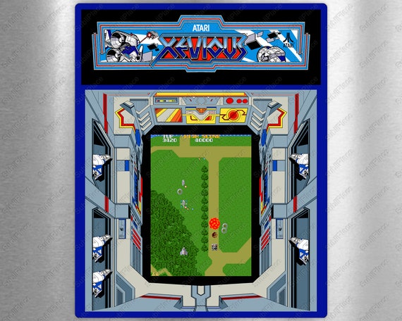 Xevious Arcade Game Marquee Bezel & Screenshot - Etsy