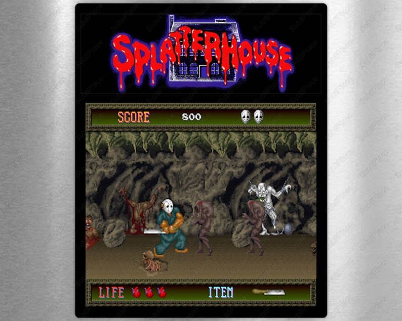 Splatterhouse Arcade Game Marquee & Screenshot - Etsy