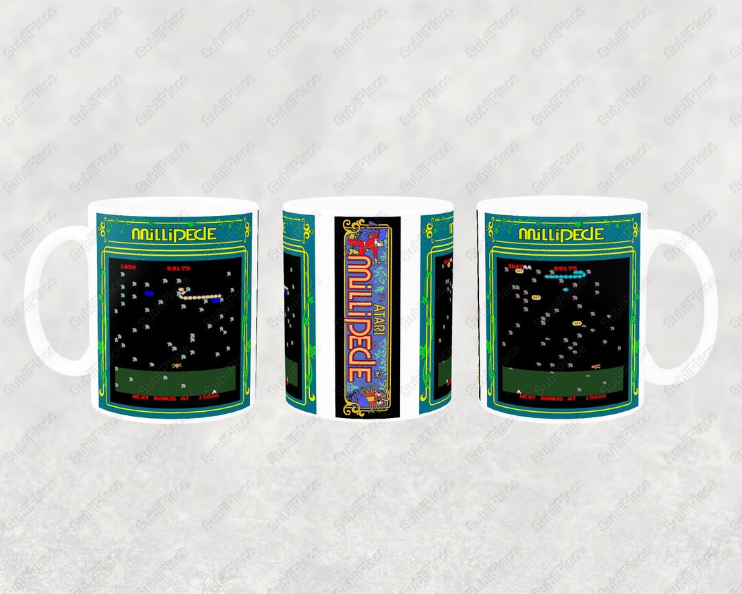 Millipede Arcade Game Marquee, Bezel and Screenshots 11 Oz Coffee Mug ...